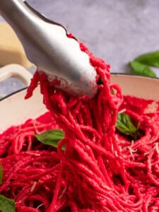 Barbie Pasta - Bright Pink Beet Sauce - It's Raining Flour