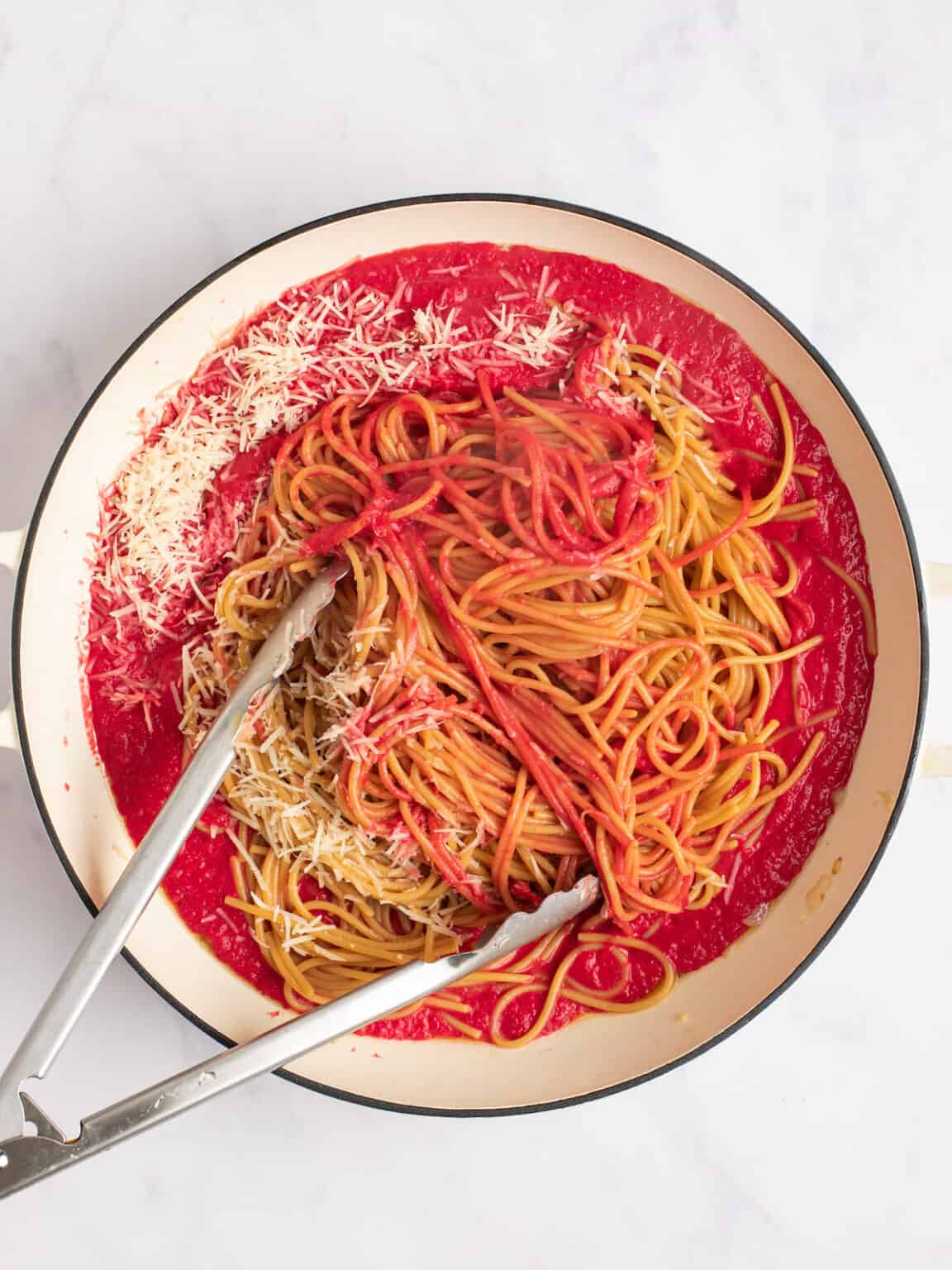 Barbie Pasta - Bright Pink Beet Sauce - It's Raining Flour