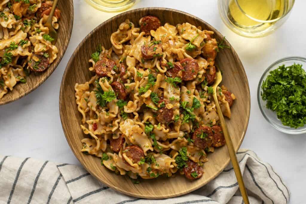 One Pot Spicy Sausage Pasta