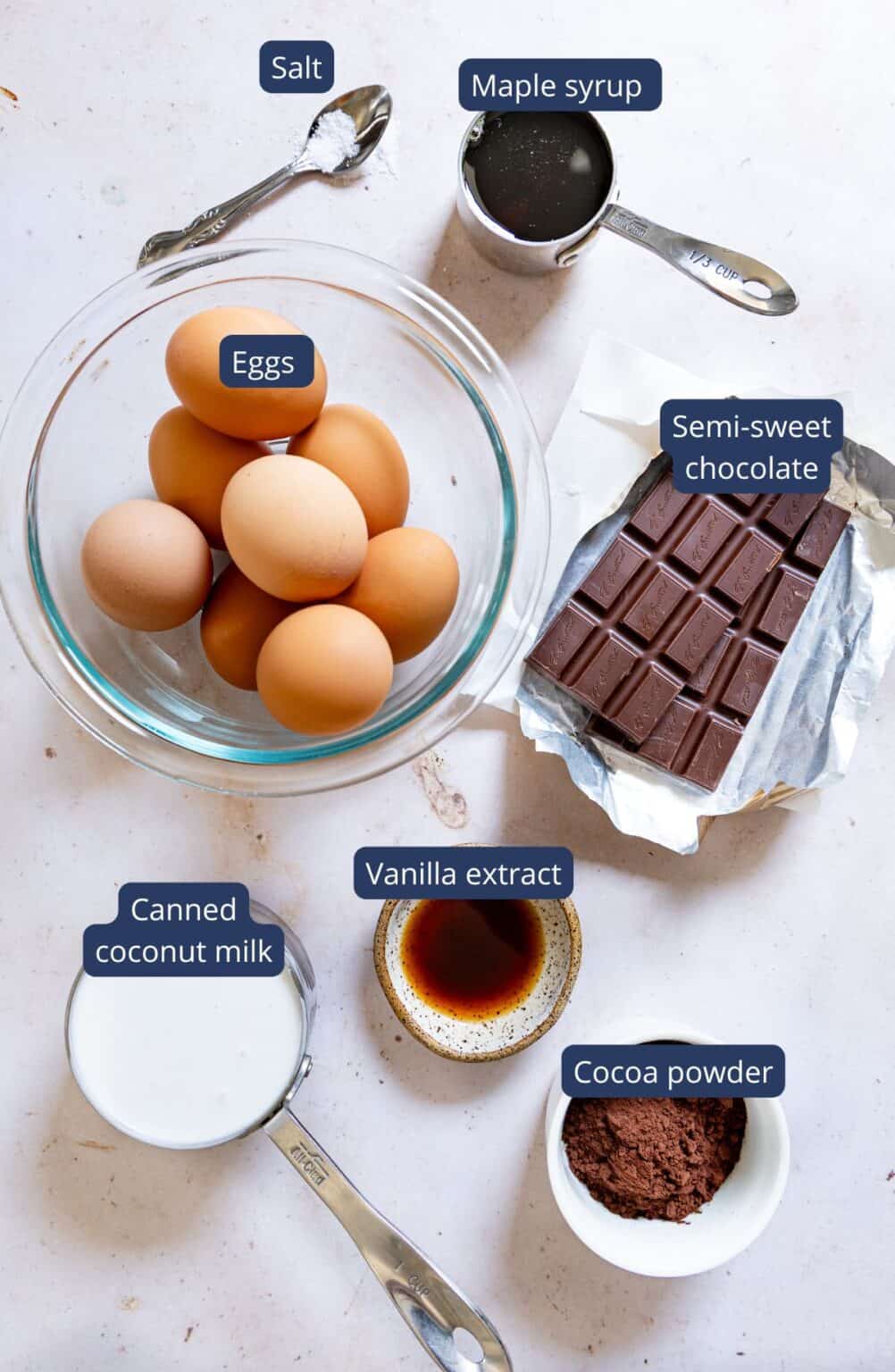 High Protein Chocolate Mousse with Hard Boiled Eggs